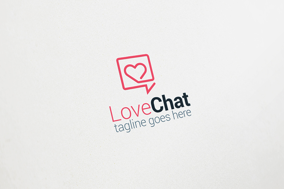 Love Chat Logo, a Branding & Logo Template by Arslan