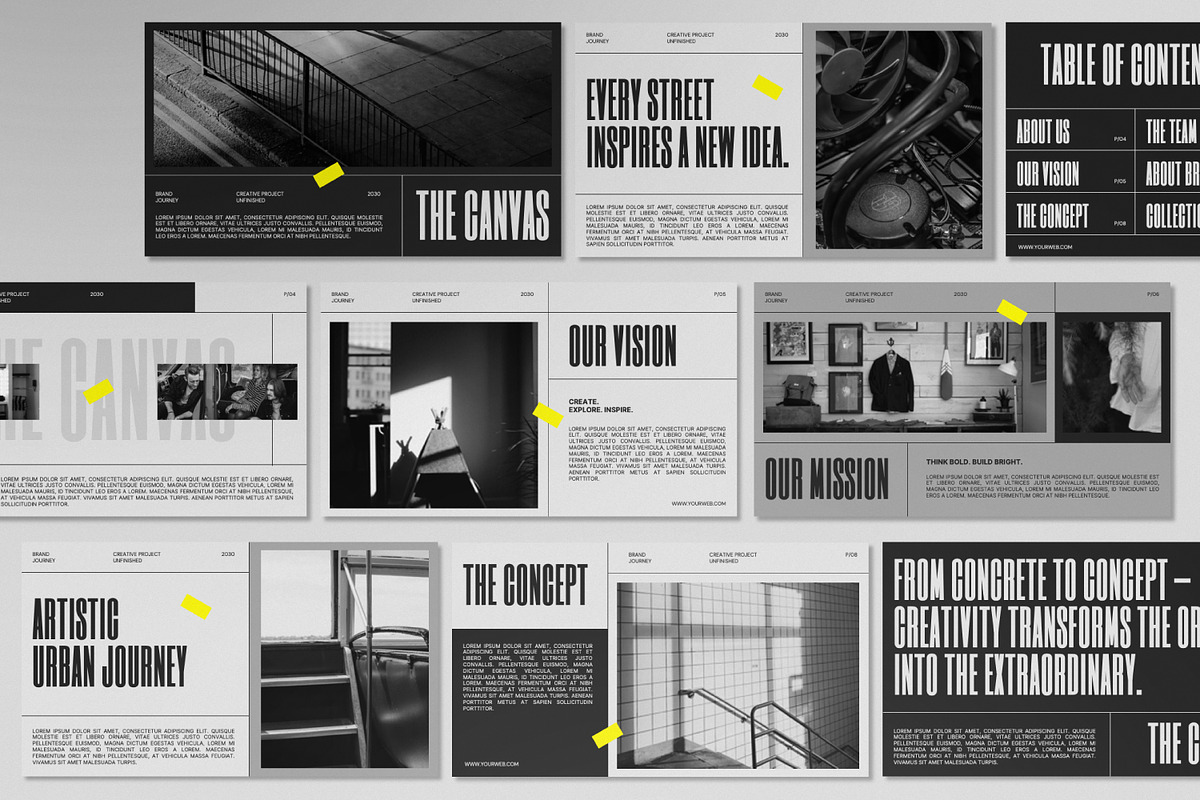 CANVAS Urban Powerpoint Template, a Presentation Template by Portocraft