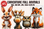 Cartoon Caricature Fall Animals