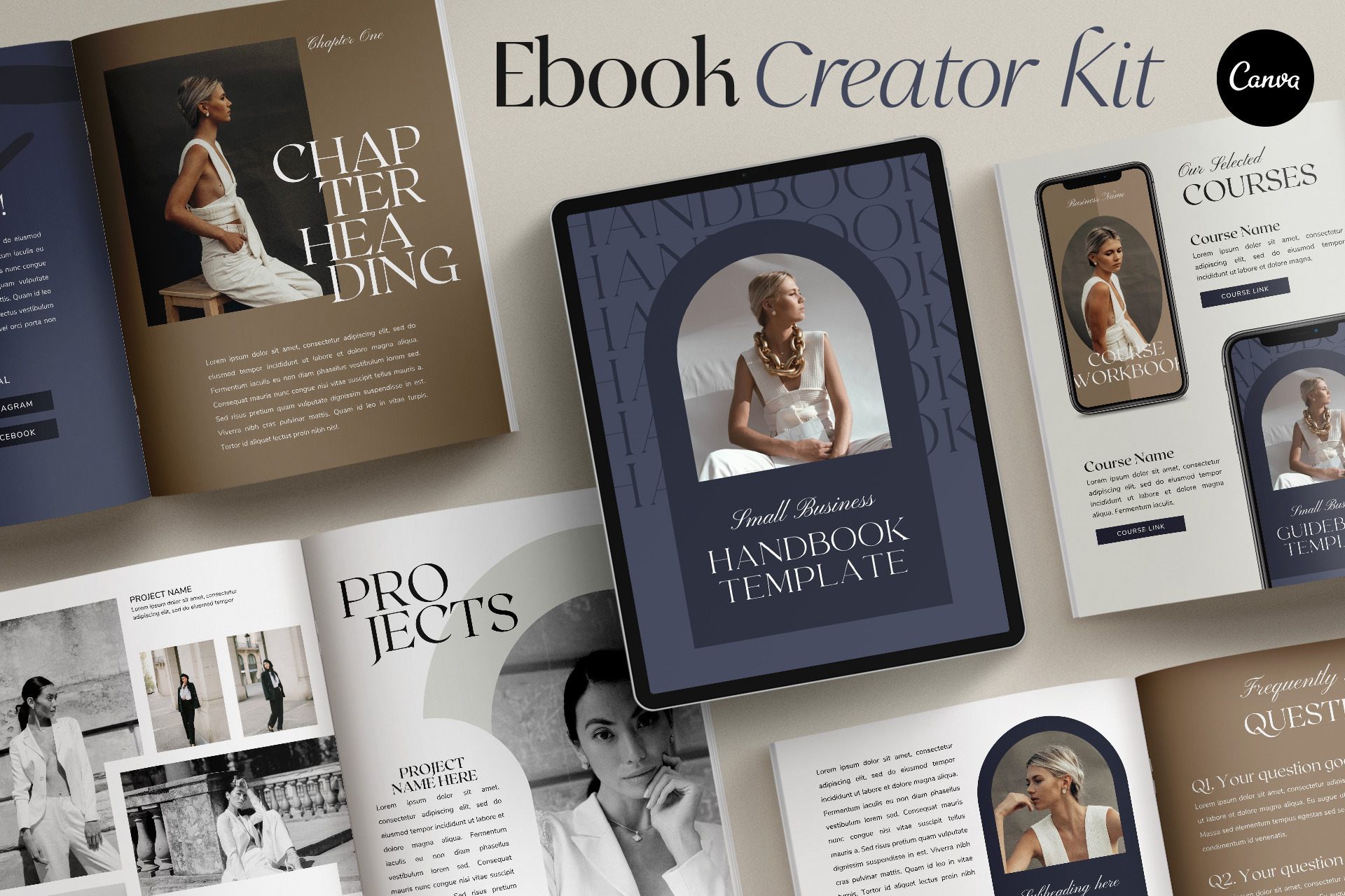 Guidebook + Ebook Template CANVA, a Magazine Template by Studio Loire