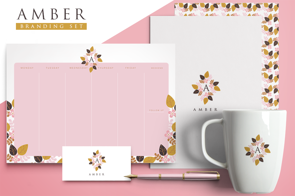 Amber Branding Set, a Branding & Logo Template by Werlang Paper ...