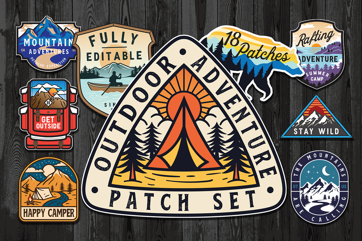 Outdoor Adventure Patch Set