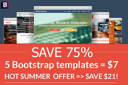Bootstrap BLOCKS add-on 3, a Websites & App Template by Bootstraptor