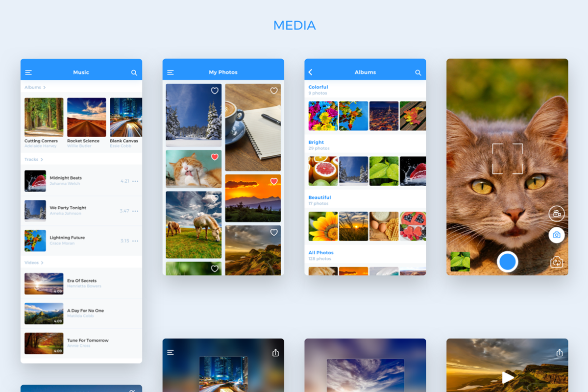 Rounded UI kit, an UI Kit Template by apgudkov | Creative Market