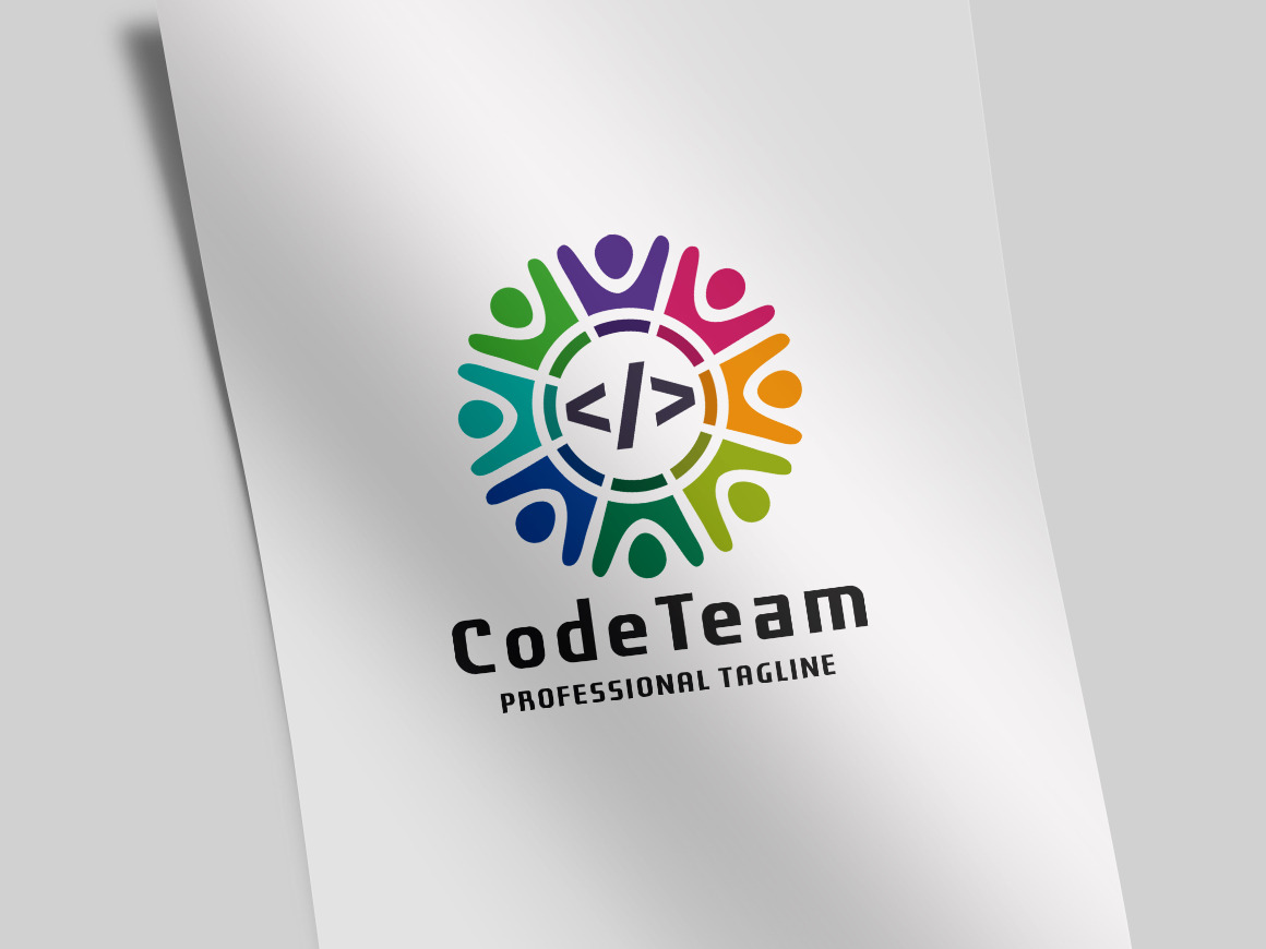 Code Team Logo, a Branding & Logo Template by Design_Planet