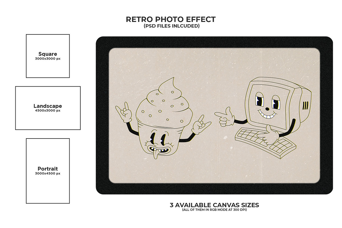 Retro Cartoon Character Collection