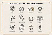 Zodiac Graphics Bundle, an Illustration by Oh so Lively