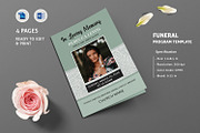 Funeral Program Template - V952, a Brochure Template by Template Shop