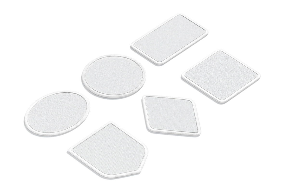 6 Embroidered Patches Set 3D Model, an Object 3D Model by rebrandy