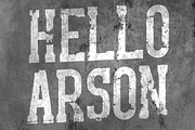 Hello Arson, a Slab Serif Font by TypeKatsu