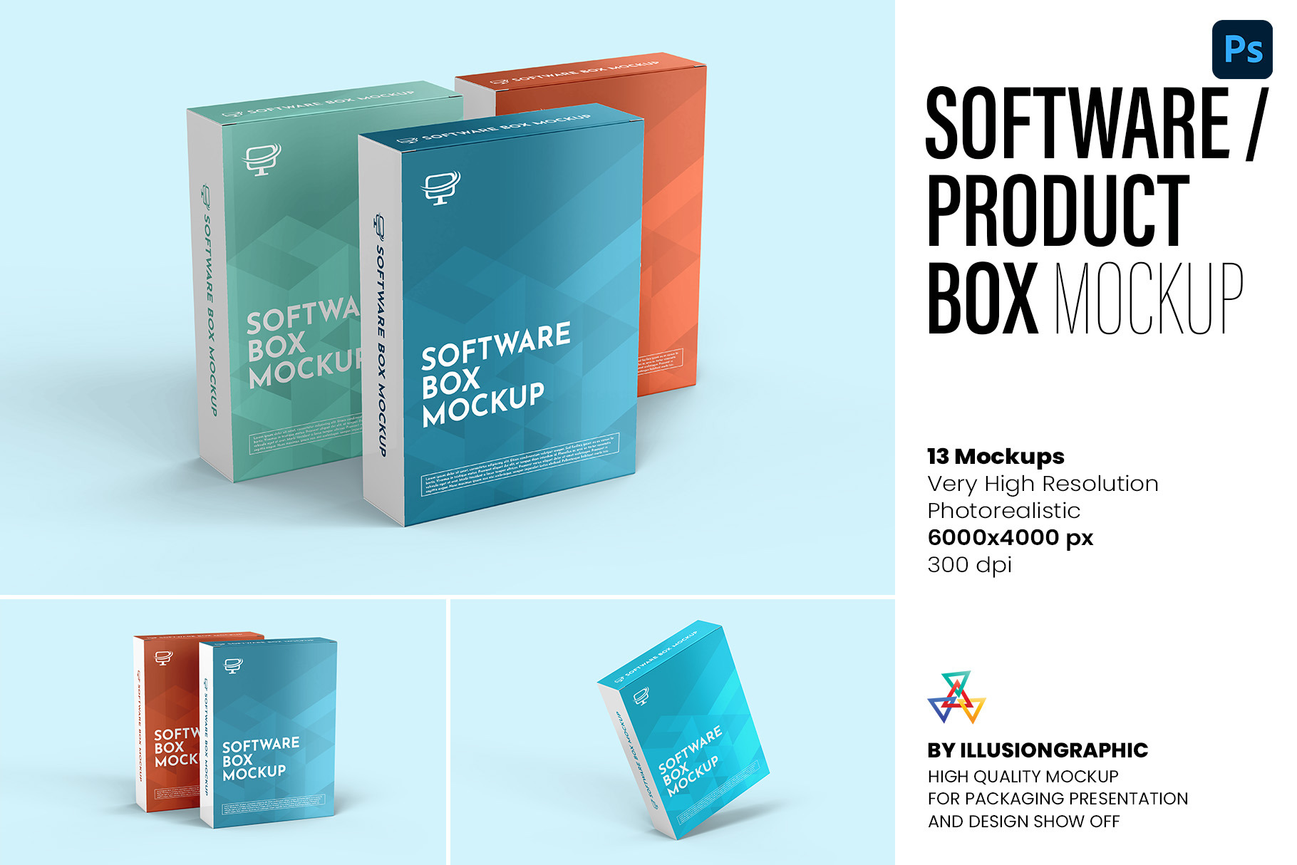 Software / Product Box Mockups, a Cups & Container Mockup by ...
