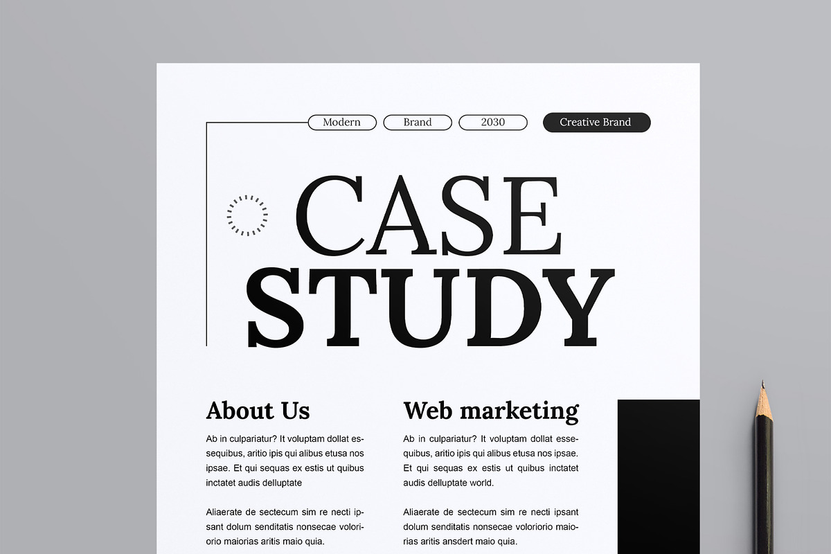 Case Study Design Layout
