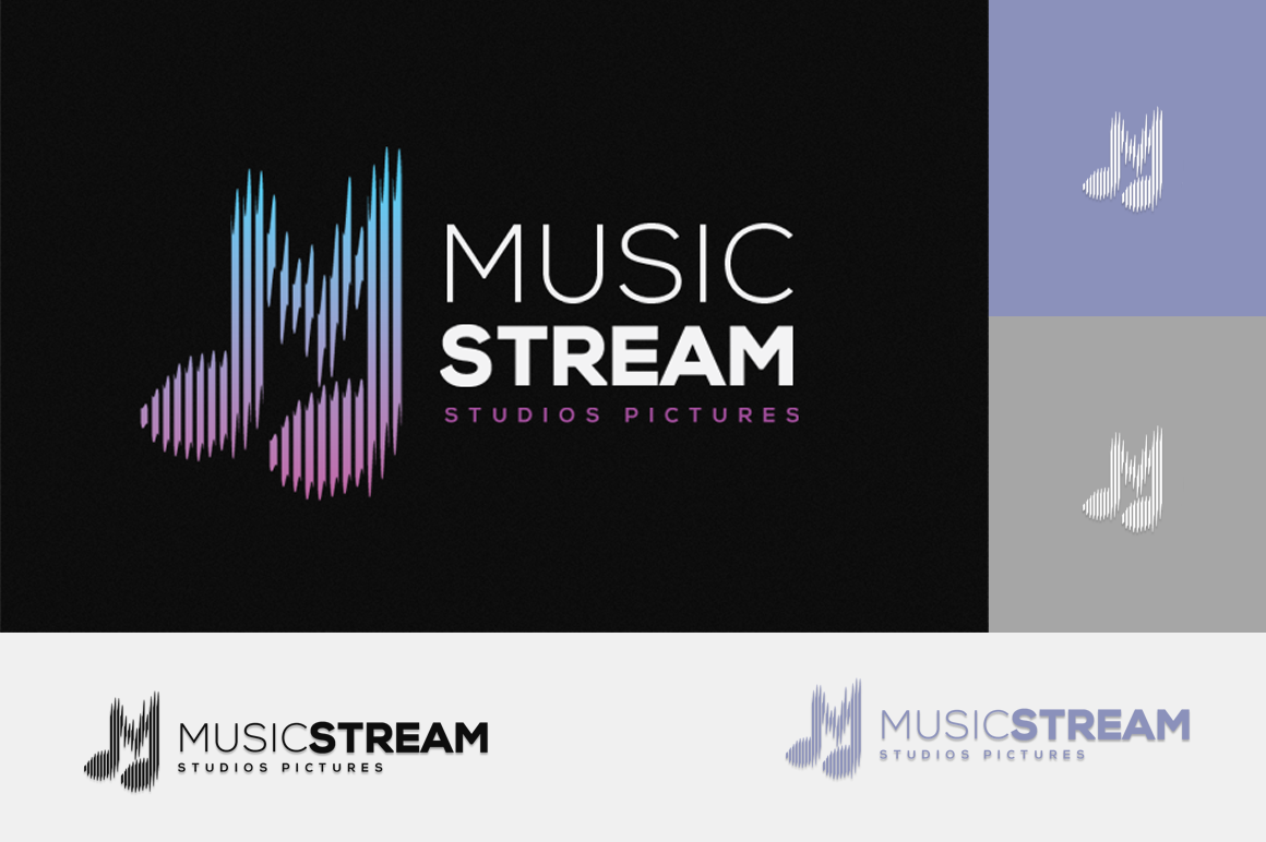 Music Stream Logo, a Branding & Logo Template by AlfianBrand