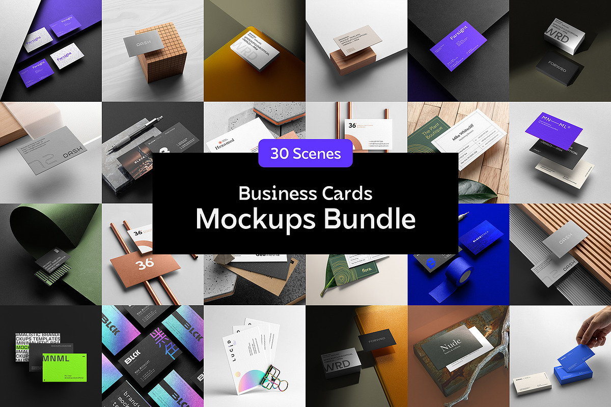 Business Cards Mockups Bundle
