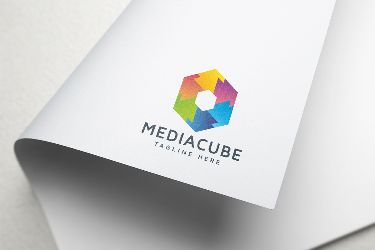 Media Cube Logo, a Branding & Logo Template by Design_Planet