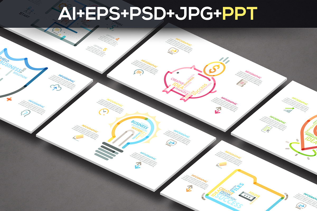 Outline Infographic v.2, a Presentation Template by Andrew Kras Design