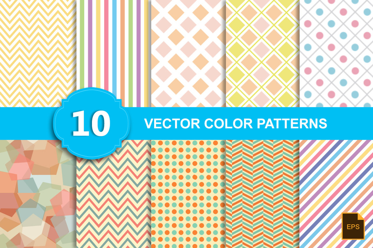 Vector color Patterns, a Pattern Graphic by DeepDesign
