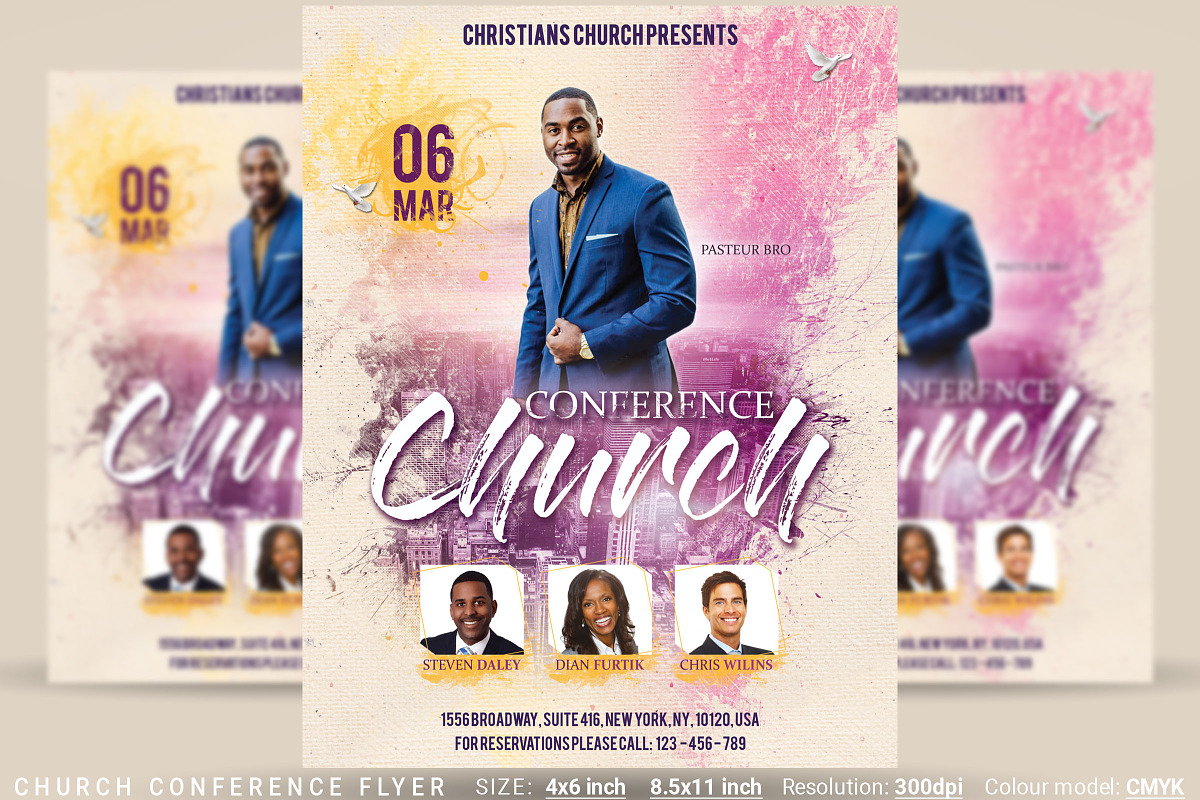 Church Conference Flyer Poster, a Flyer Template by Artolus