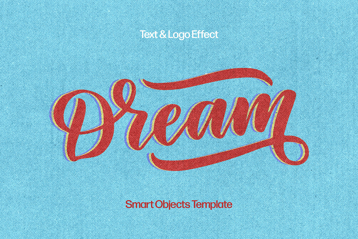 Retro Print Text Effect, a Layer Style Add-On by Design Squad