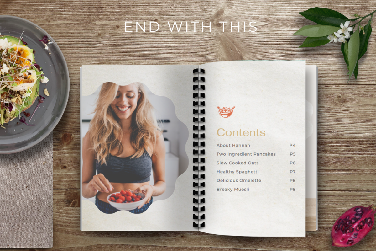 Comb Bound Document Mockup for Canva