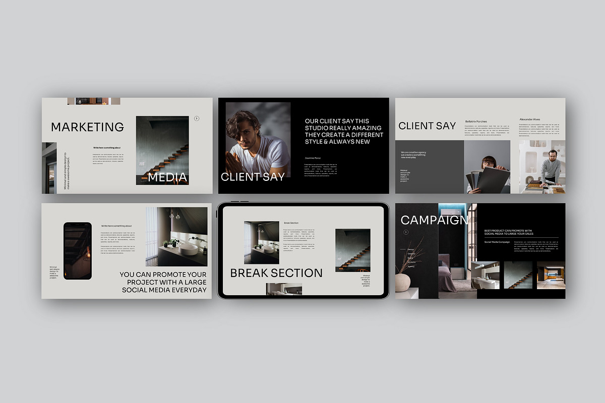 Arch Modern Architecture Powerpoint, a Presentation Template by ...