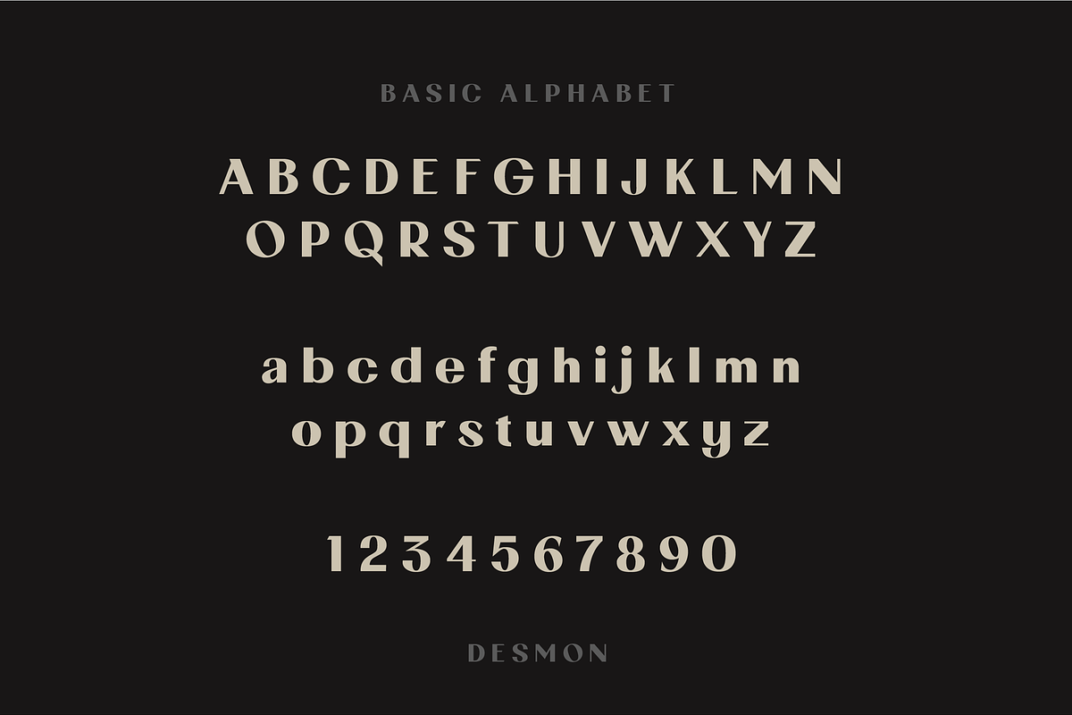 Desmon Modern Typeface