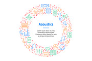 Acoustics and Sound Thin Line Set., an Object Illustration by Bigmouse_art