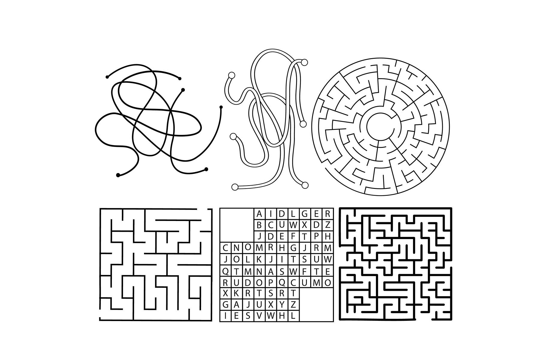 Vector mazes templates, a Graphic by Bunny's Little Shop