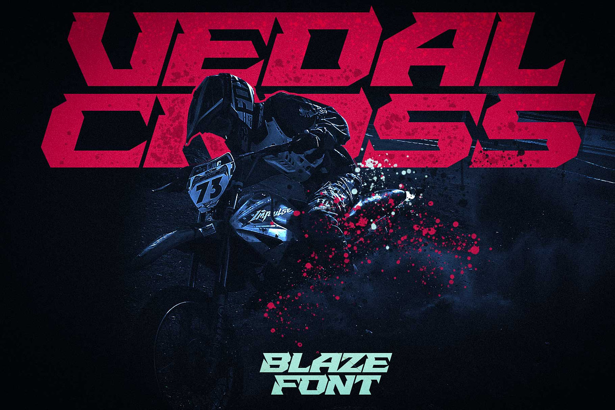 Blaze, a Script Font by senzana