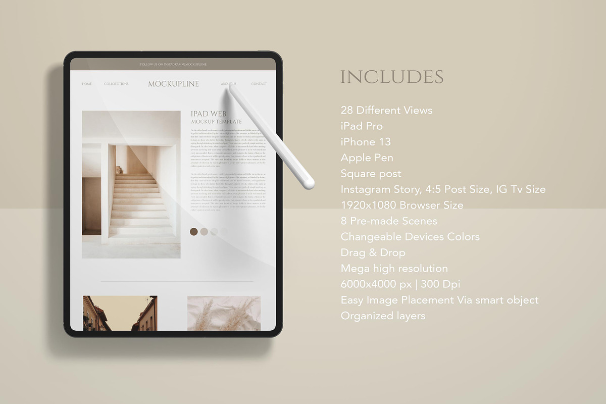 Minimal Scene Creator Mockup