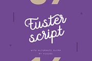 Fuster Script, a Script Font by vuuuds | Creative Market