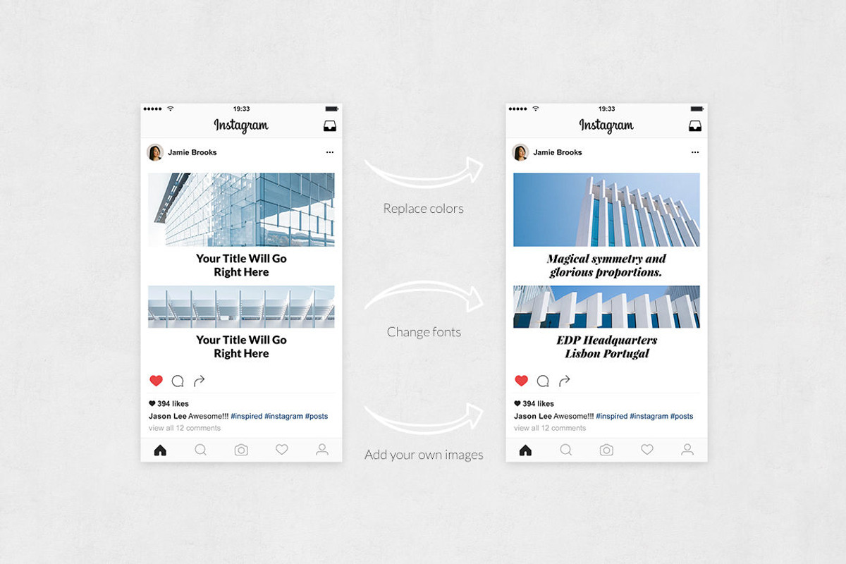 Architecture Instagram Posts, a Social Media Template by Social Corner ...