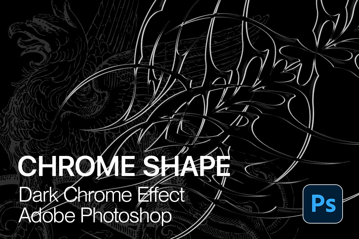 DARK CHROME SHAPE PSD