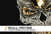 Skull Machine Illustration | Illustrations ~ Creative Market