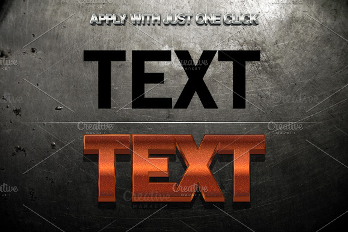Metal Graphic Styles for Illustrator, a Layer Style Add-On by Vector Galore