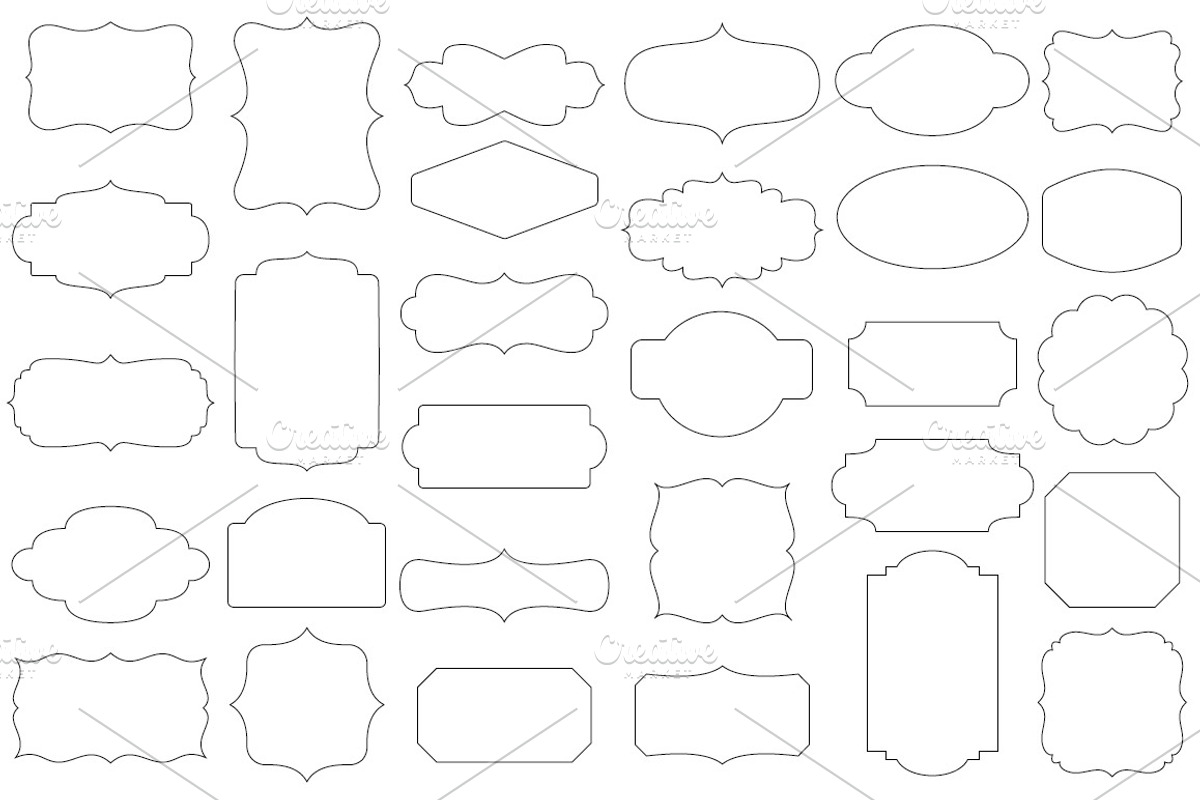 30 frames in four styles - PNG, a Graphic by Wild Rose