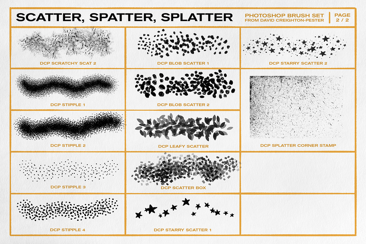 Photoshop Scatter Brushes