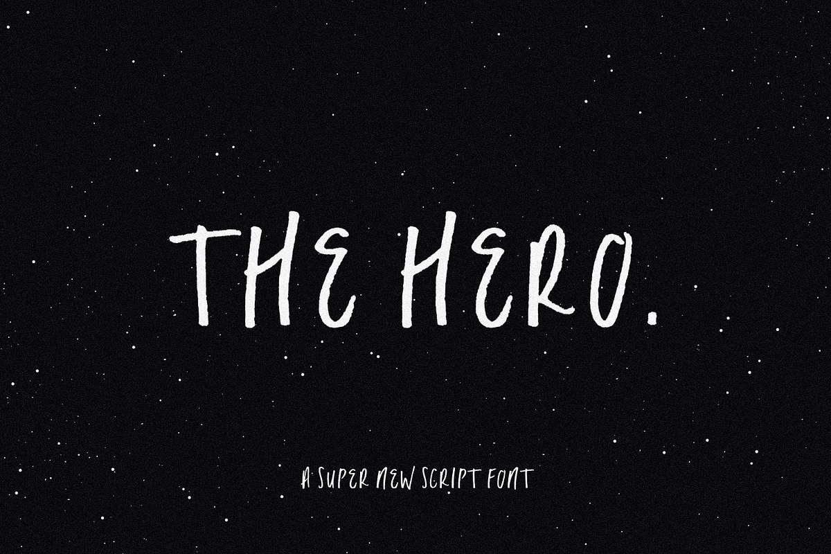 The Hero | Script Font, a Script Font by Heart + Soul Studios ...