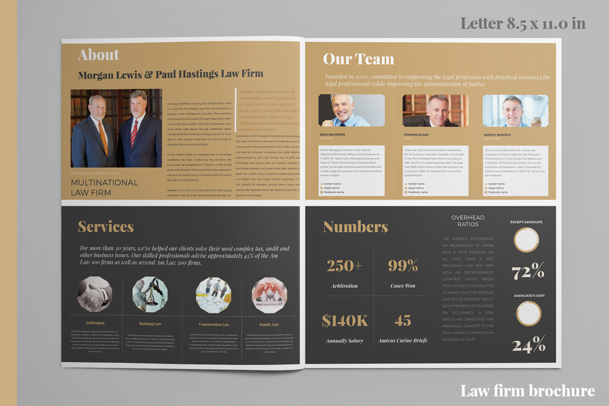 Law Firm BiFold brochure, a Brochure Template by Boris Cupac