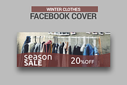 Winter Clothes - Facebook Cover | Social Media Templates ~ Creative Market
