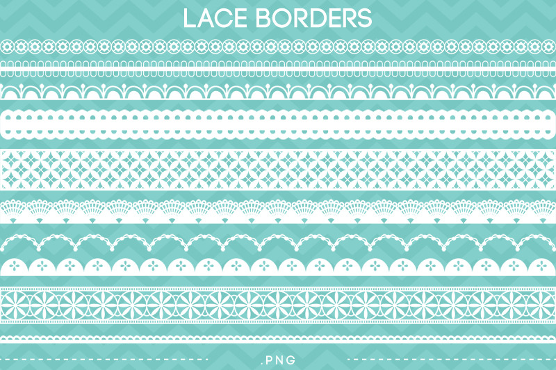 10 Lace Borders Clip Art IV, a Decorative Illustration by AzmariDigitals