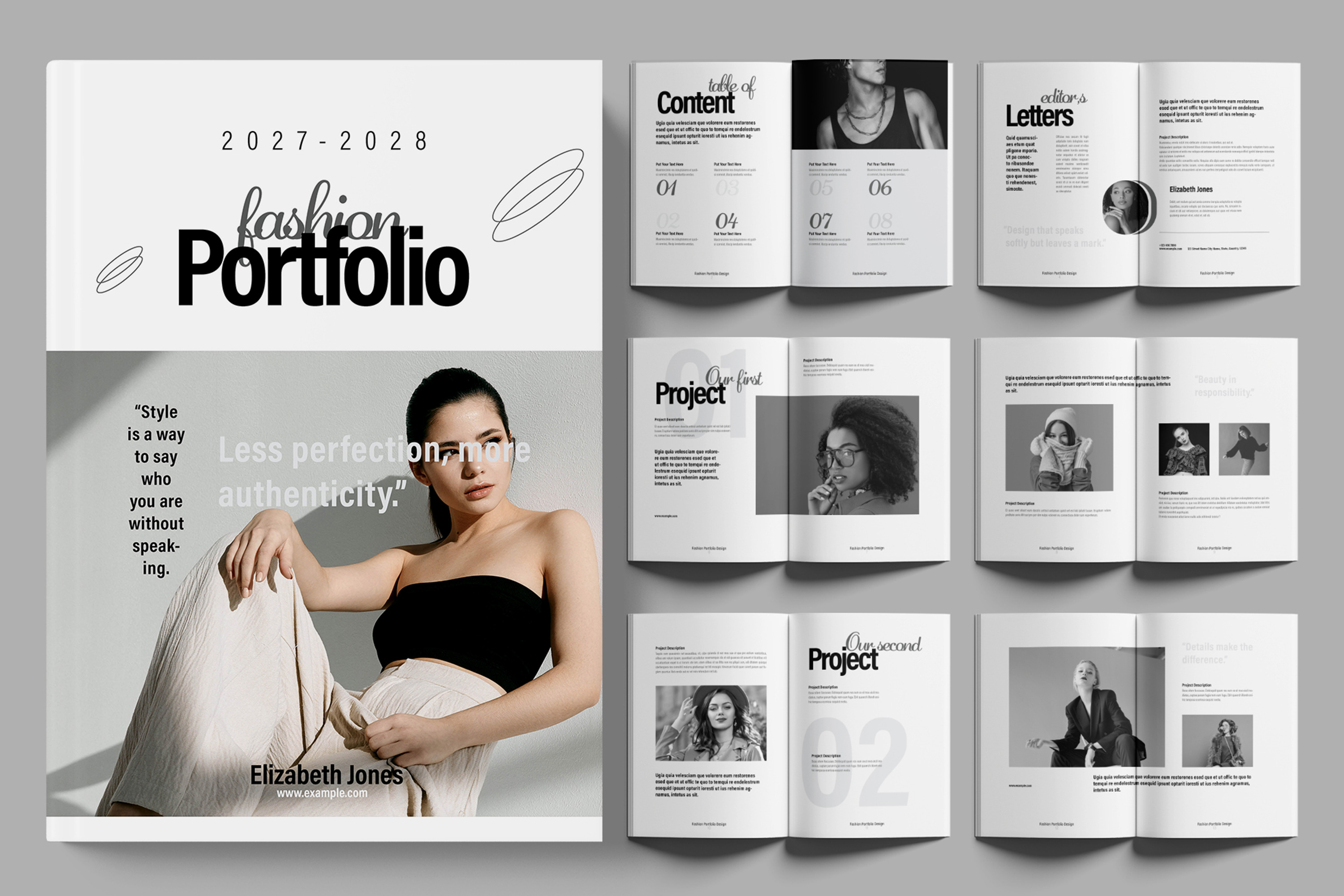 Fashion Portfolio Design Layout