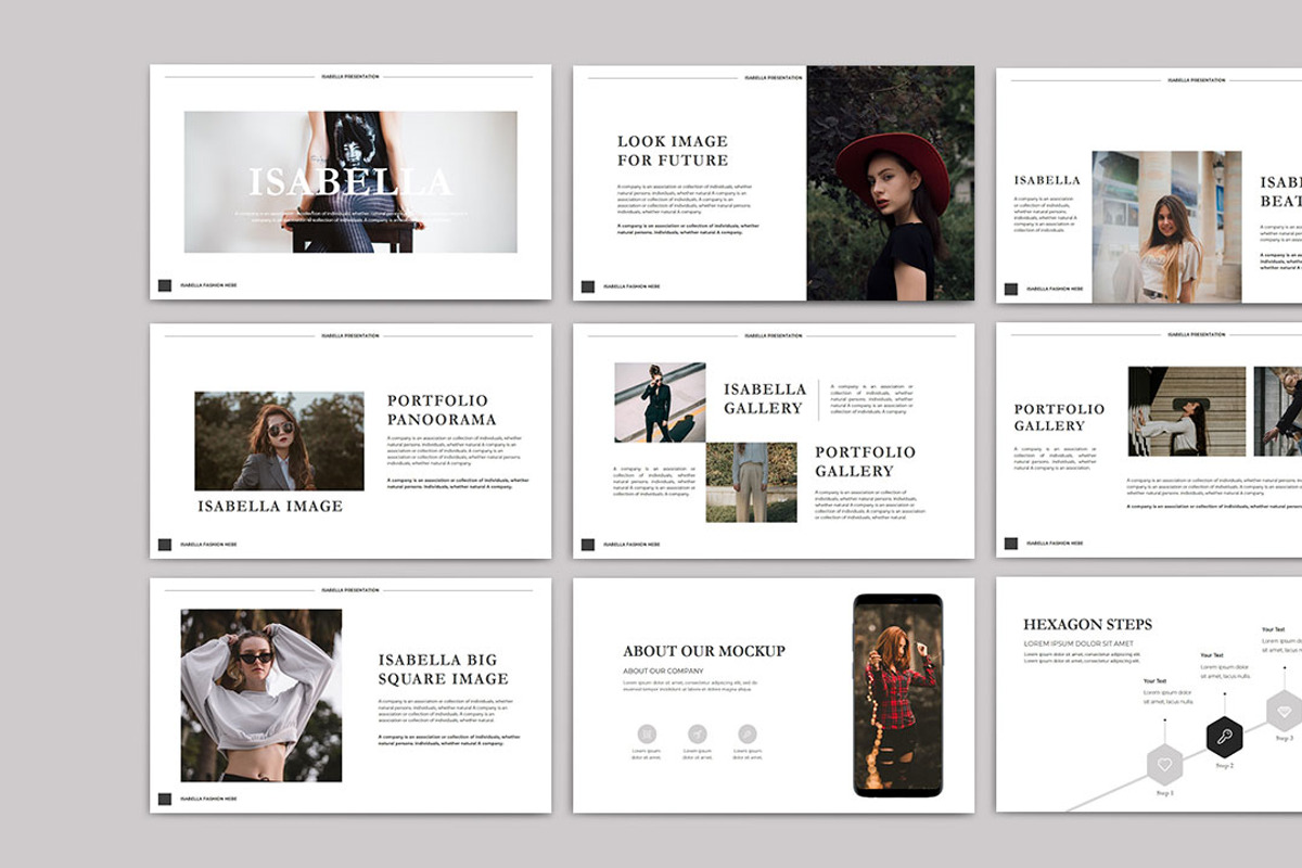 ISABELLA - Powerpoint Template, a Presentation Template by TypeMakers
