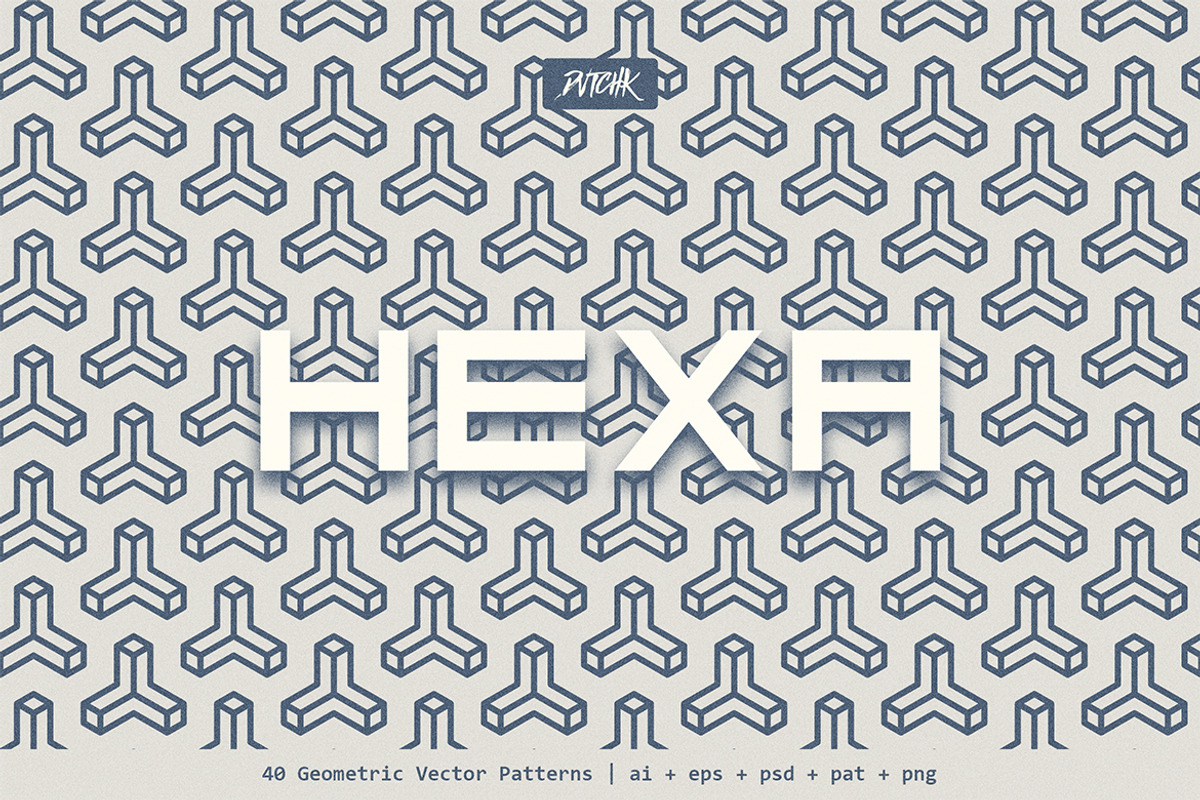 Hexa | Geometric Vector Patterns, a Pattern Graphic by dvtchk