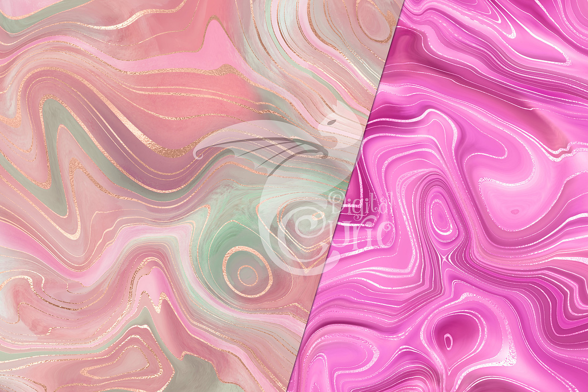 Pink Strata Digital Paper, a Texture Graphic by Digital Curio