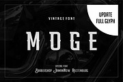 Moge Logo Font, a Sans Serif Font by Banyumili Studio