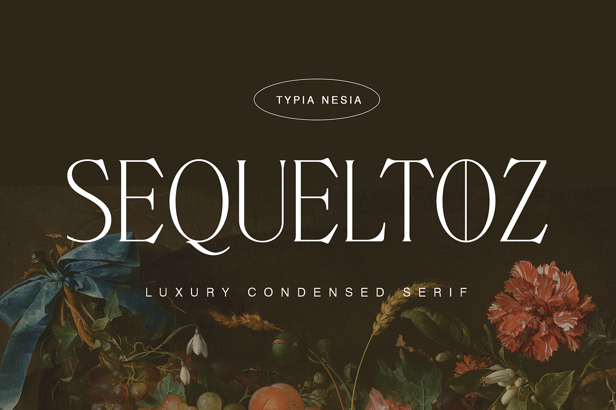 Sequeltoz Condensed Serif, a Serif Font by Typia Nesia | Creative Market