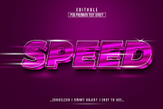 Speed 3D Editable Text Effect style, an Action Add-On by Md Jahidul99