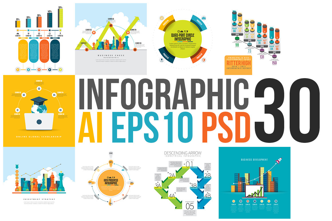 Infographic Set 30, a Templates & Theme by h.utomo