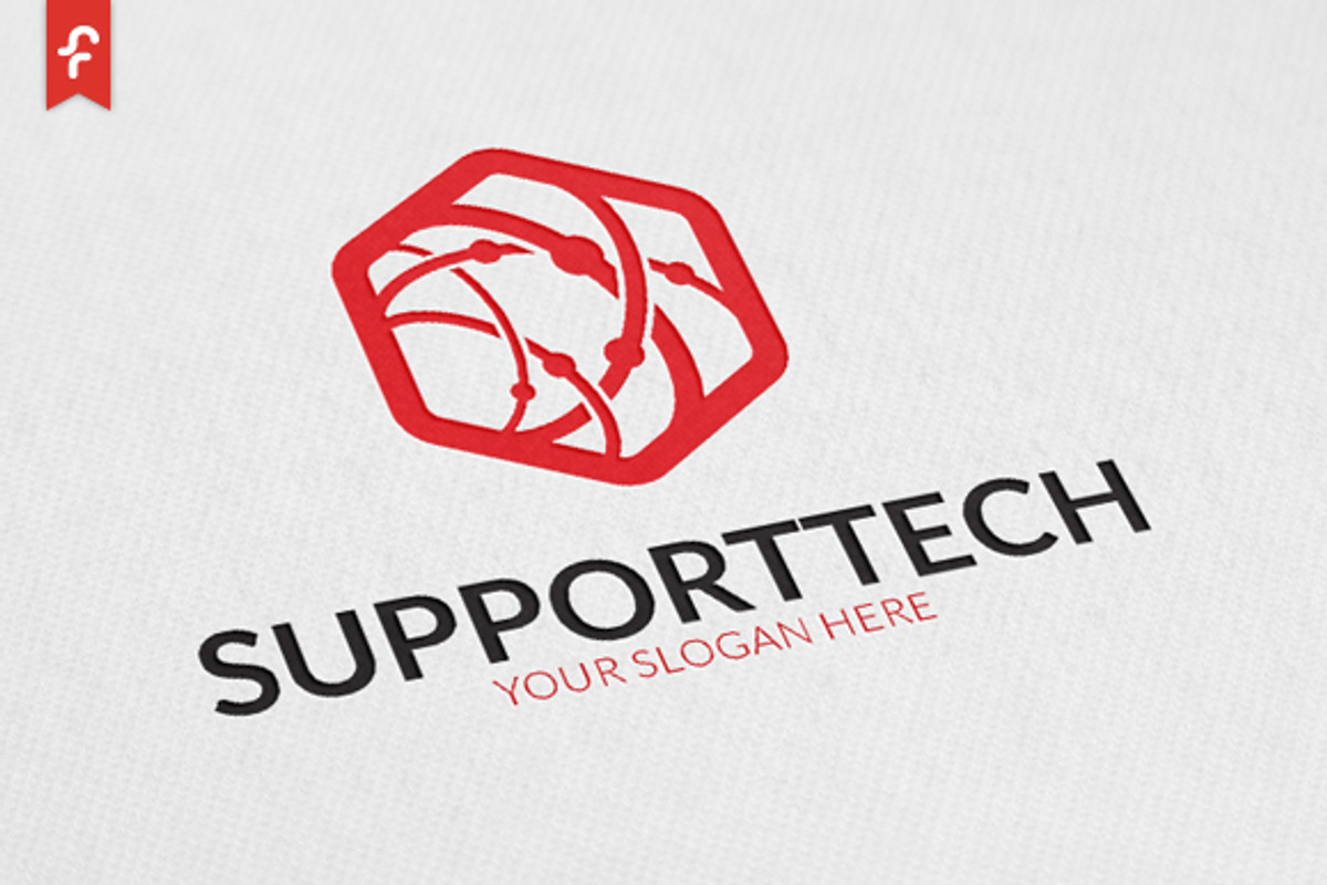 Support Tech Logo, a Branding & Logo Template by ft.studio